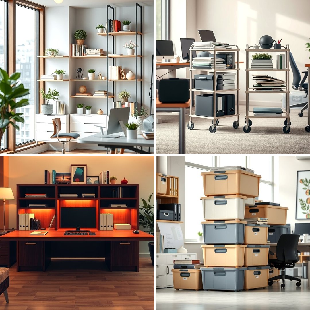 25 Office Storage Ideas to Keep Your Workspace Organized and Clutter-free