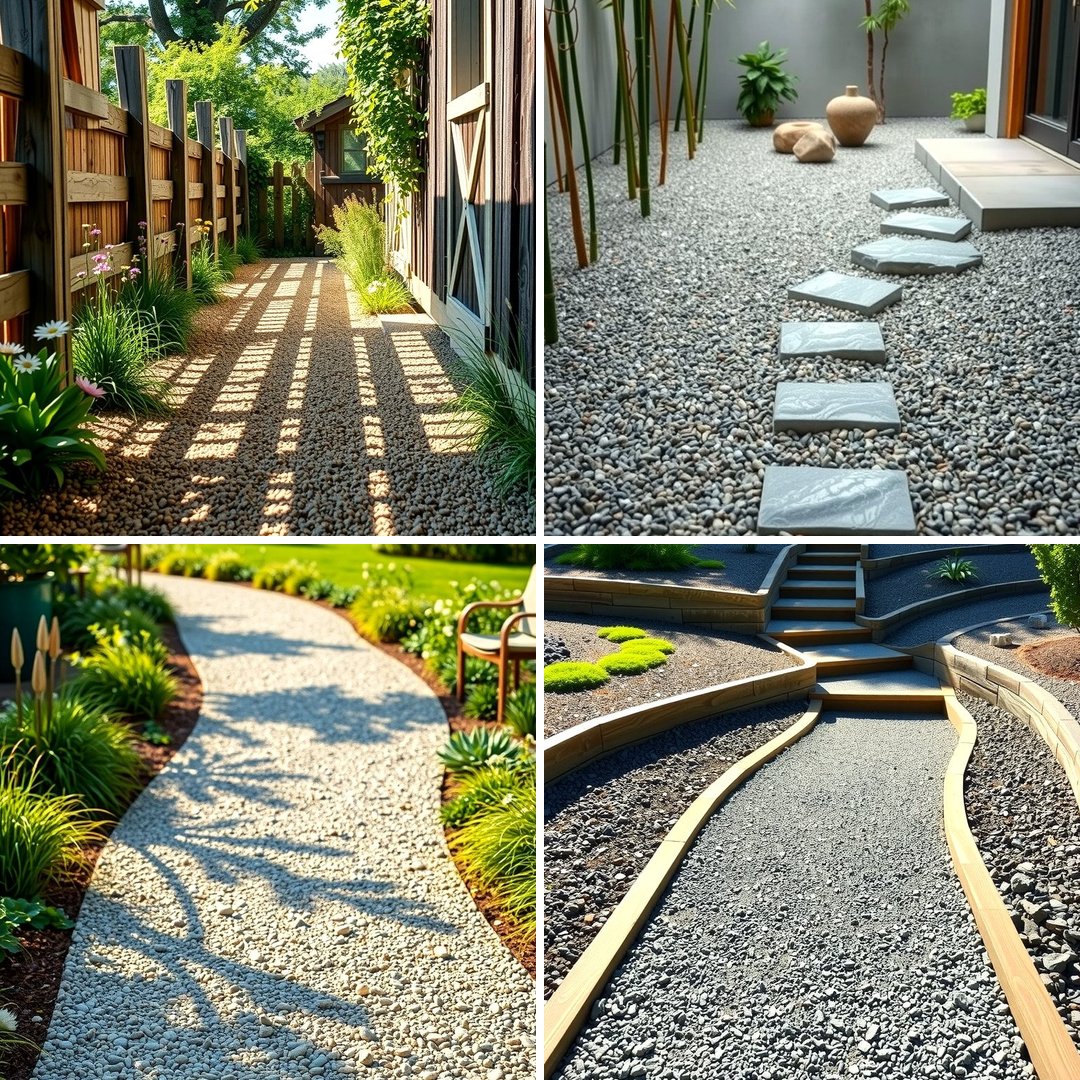 25 Pea Gravel Walkway Ideas for a Charming Garden Path