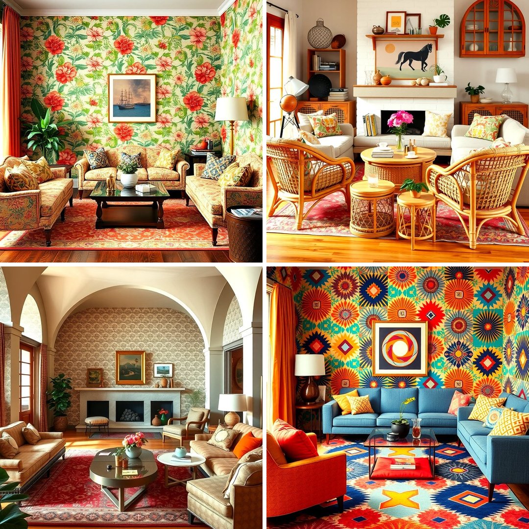 25 Retro 70s Living Room Ideas for a Funky Vibe