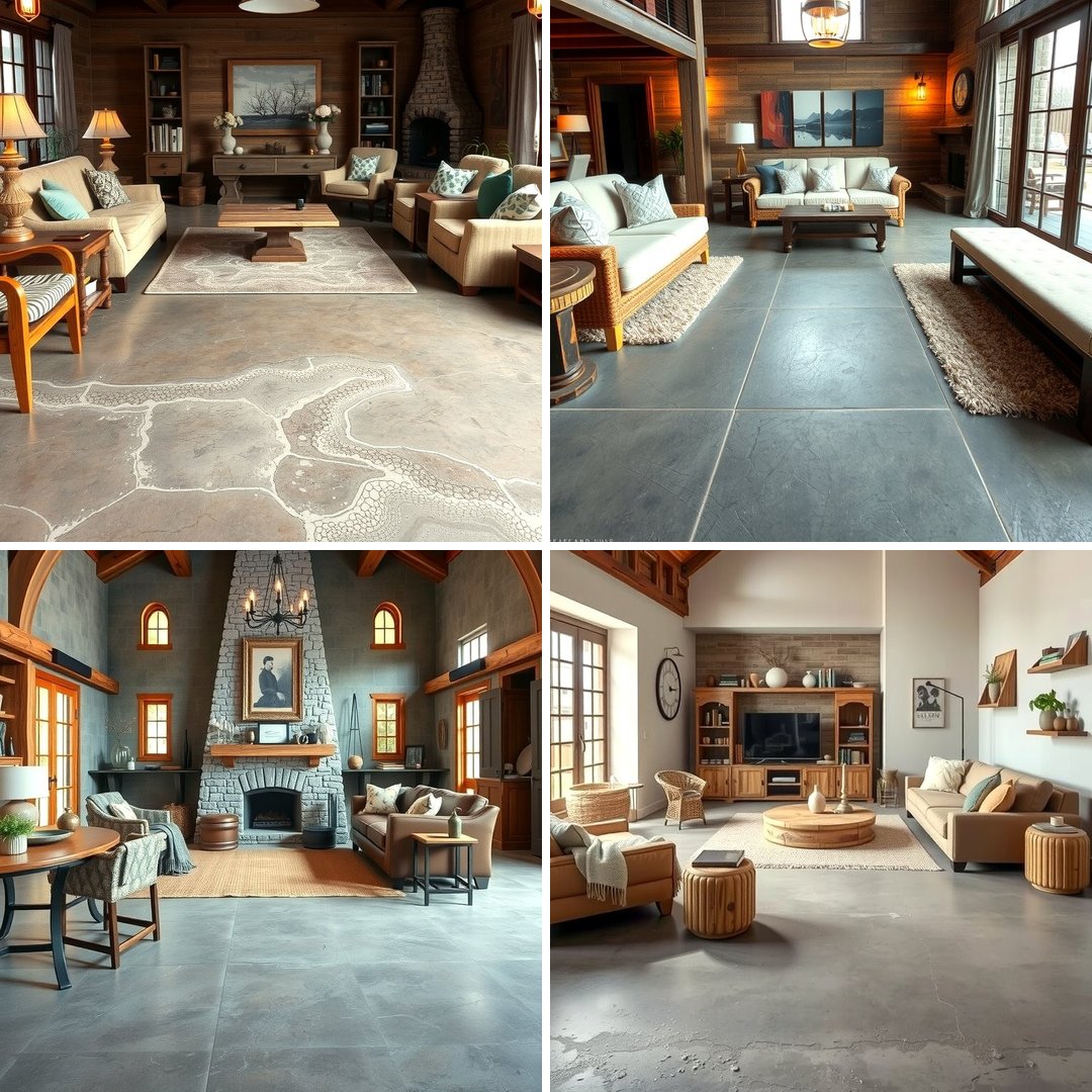 25 Rustic Concrete Floor Living Room Ideas for Style