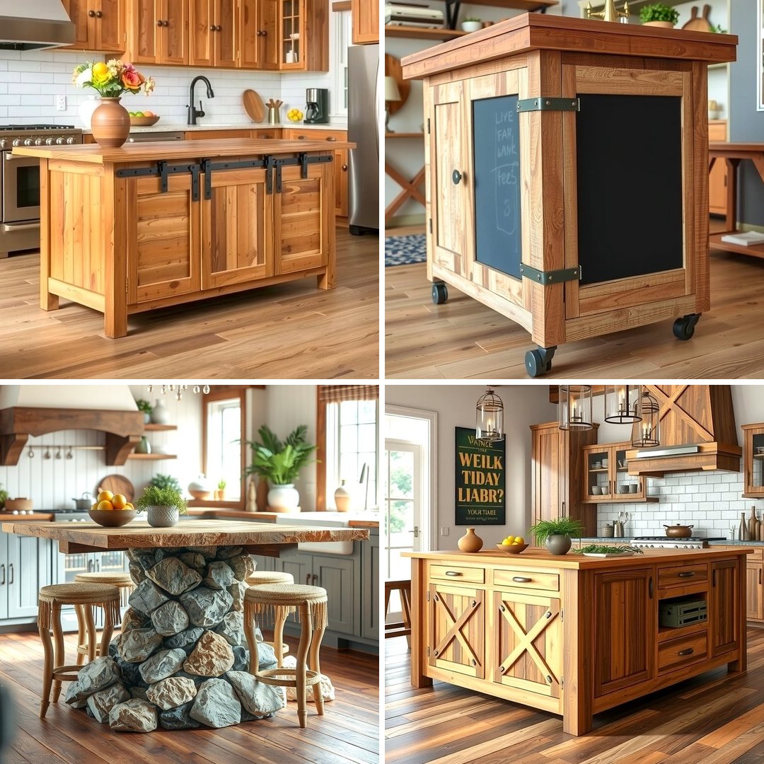 25 Rustic Kitchen Island Ideas for a Cozy Cooking Space