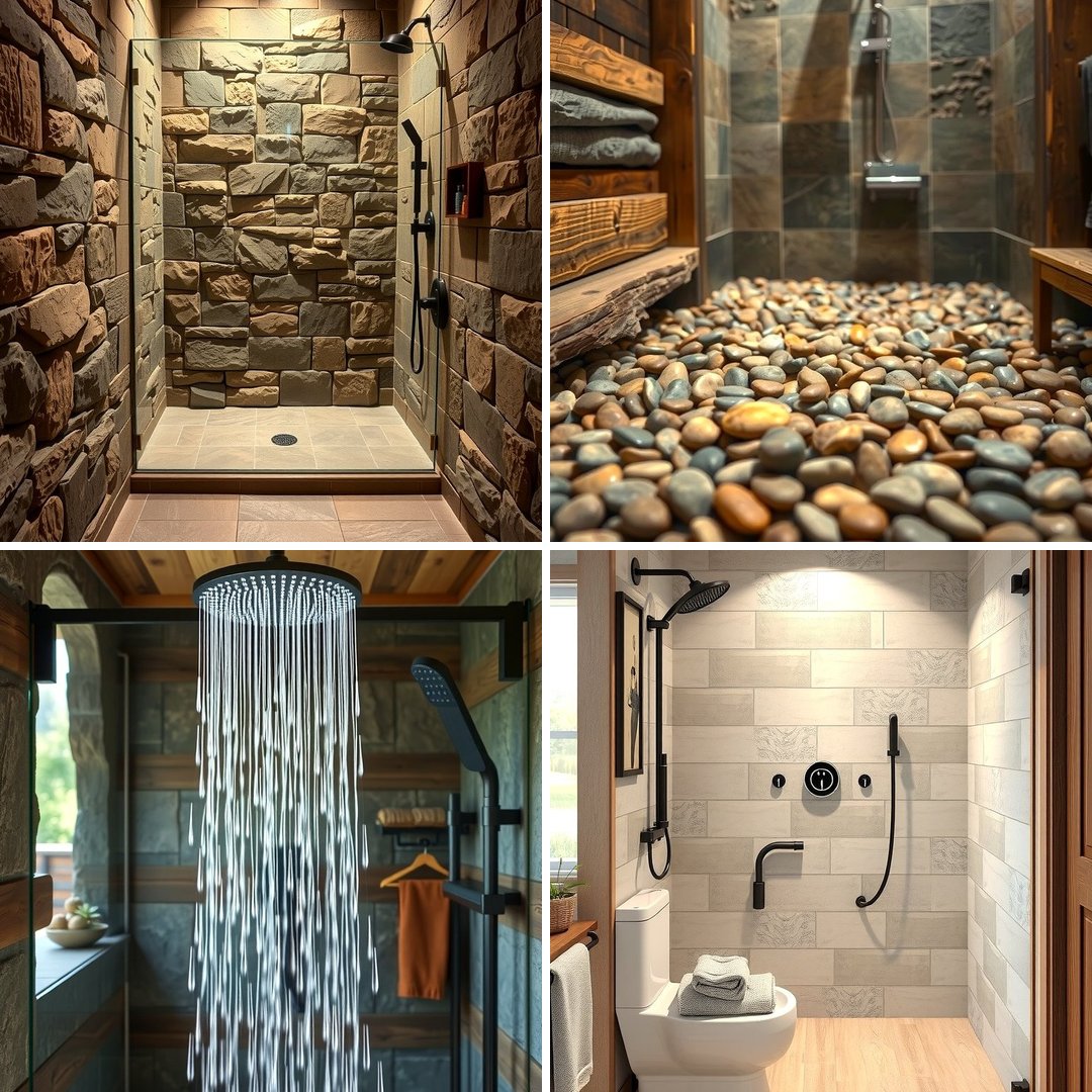 25 Rustic Walk-in Shower Ideas for a Spa-Like Bathroom