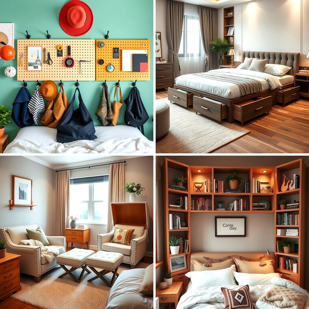 25 Smart Bedroom Storage Ideas to Declutter Your Space