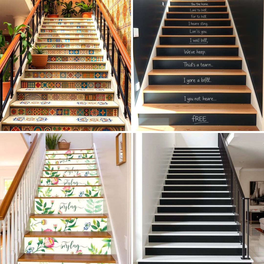 25 Stair Riser Ideas to Enhance Your Home's Interior