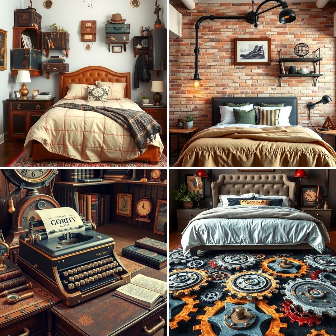 25 Steampunk Bedroom Ideas for a Unique Vintage Look