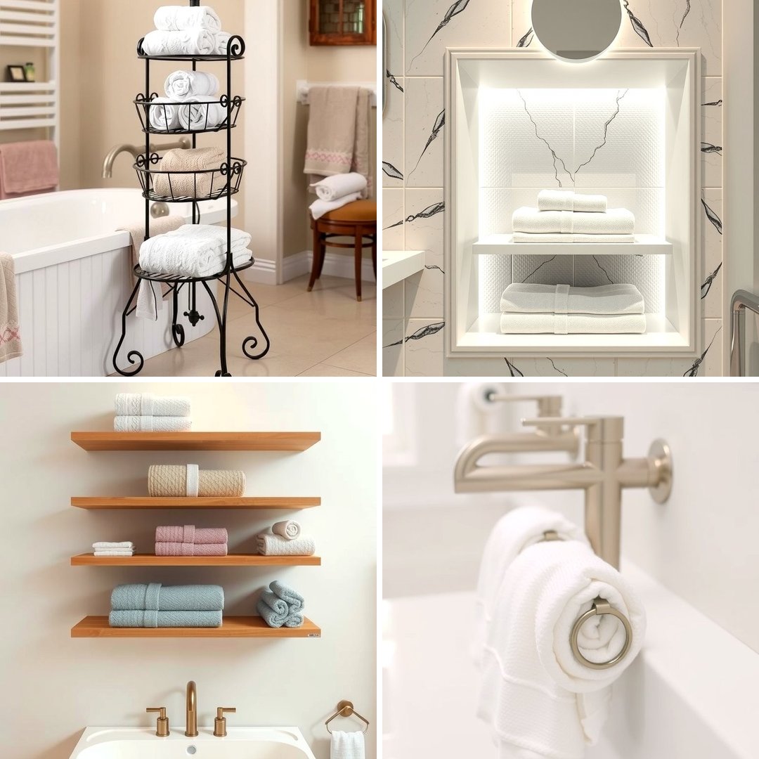25 Towel Display Ideas to Organize Your Bathroom