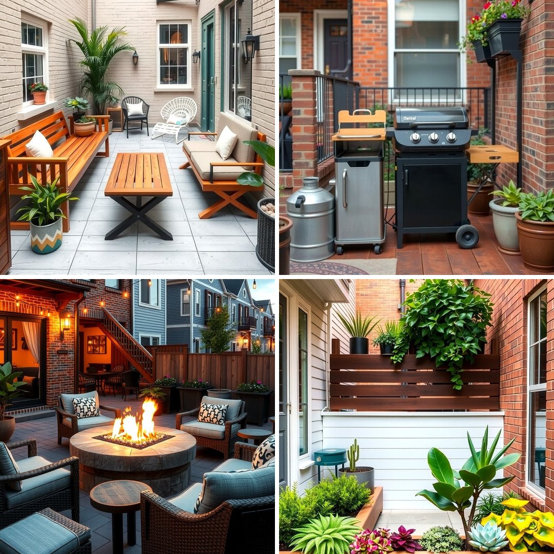 25 Townhouse Patio Ideas for Small Outdoor Spaces