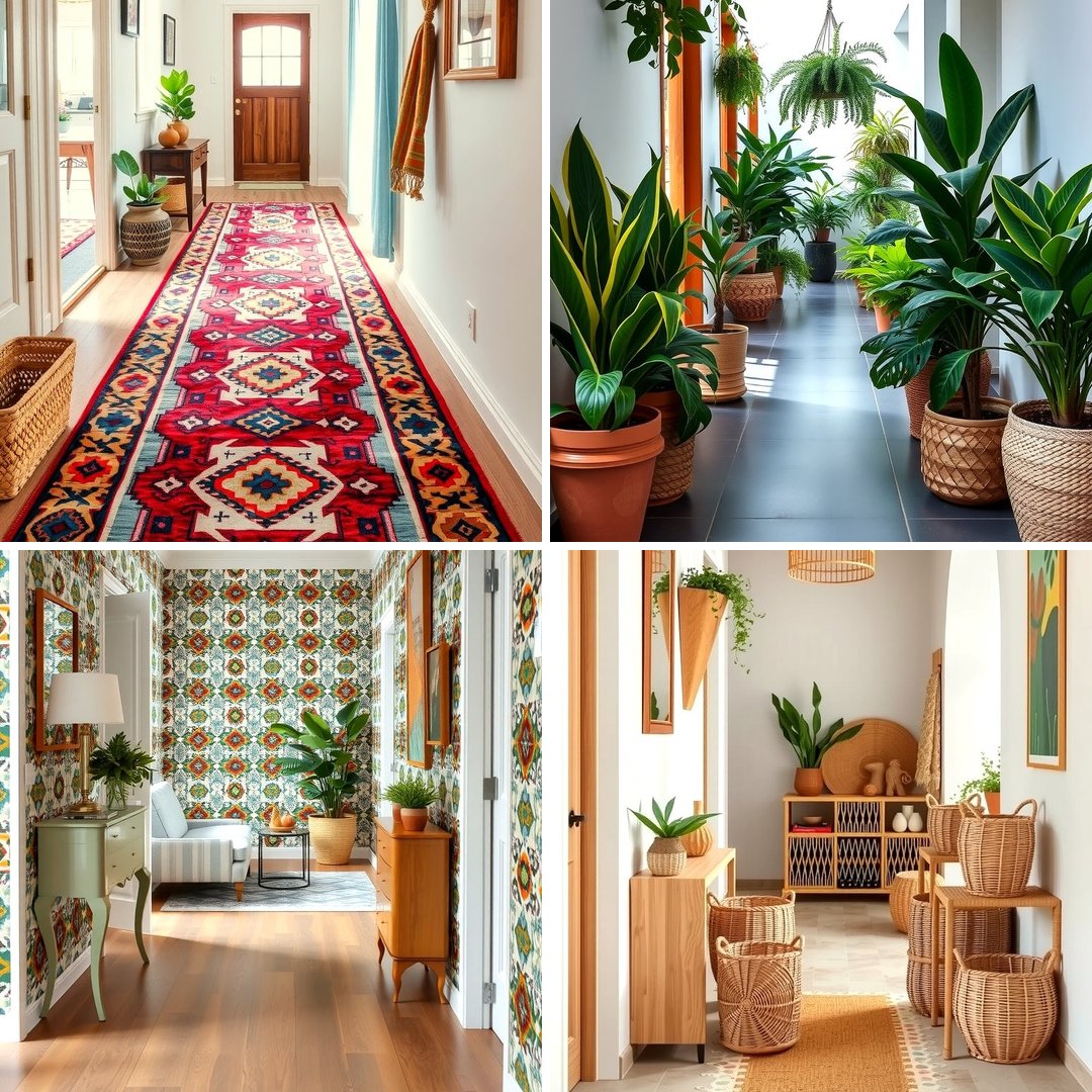 30 Bohemian Hallway Decor Ideas for a Welcoming Entryway