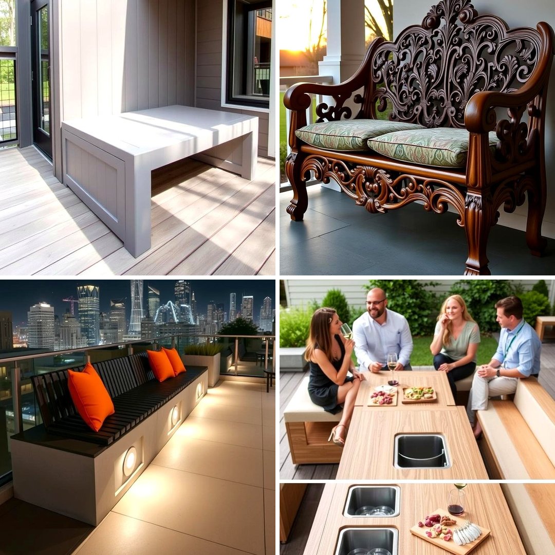 30 Built-In Deck Bench Ideas: Functional Outdoor Seating