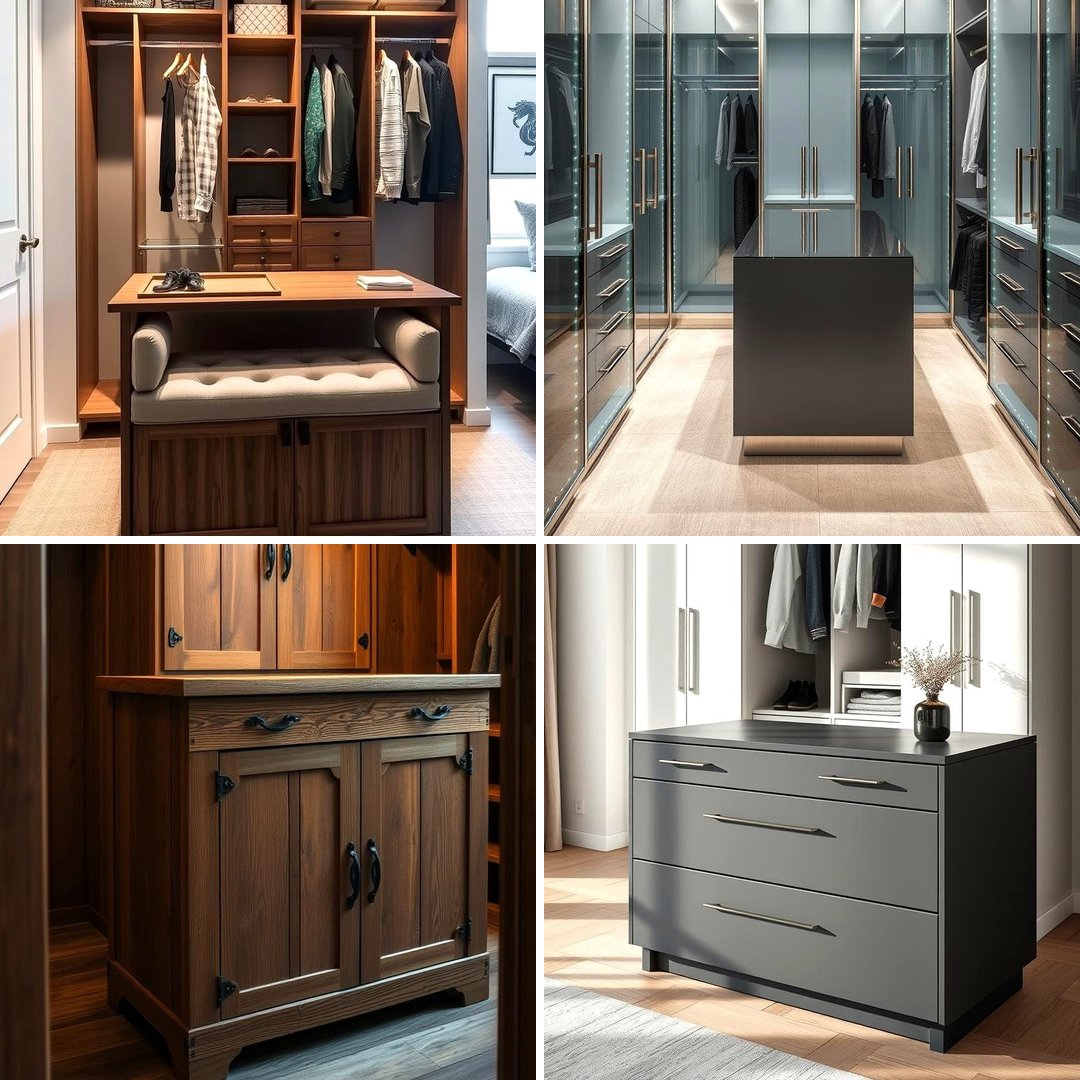 30 Closet Island Ideas: Luxurious Walk-In Storage Solutions