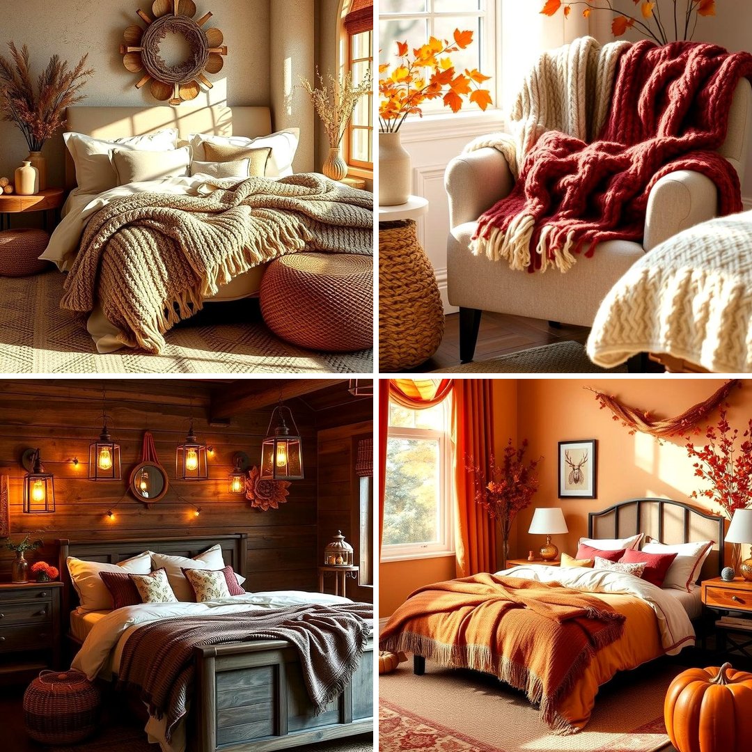 30 Cozy Fall Bedroom Decor Tips for Autumnal Warmth & Style