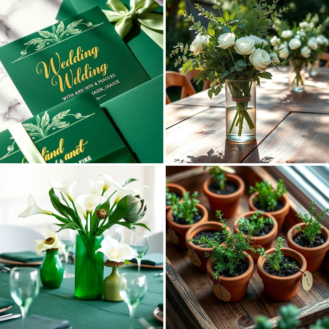 30 Emerald Green Wedding Ideas for Luxurious Celebrations
