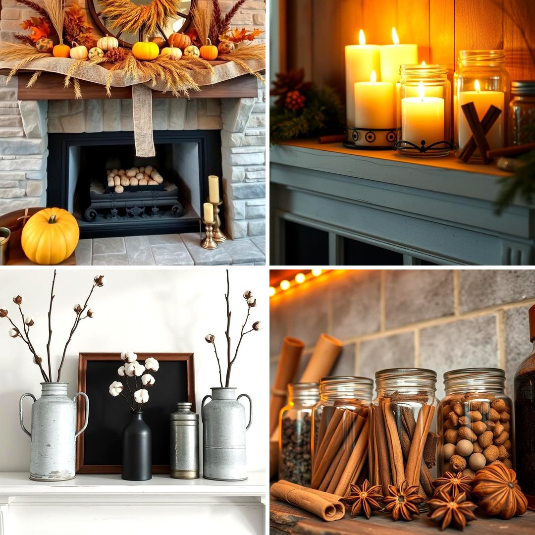 30 Fall Mantel Decor Ideas for Seasonal Coziness