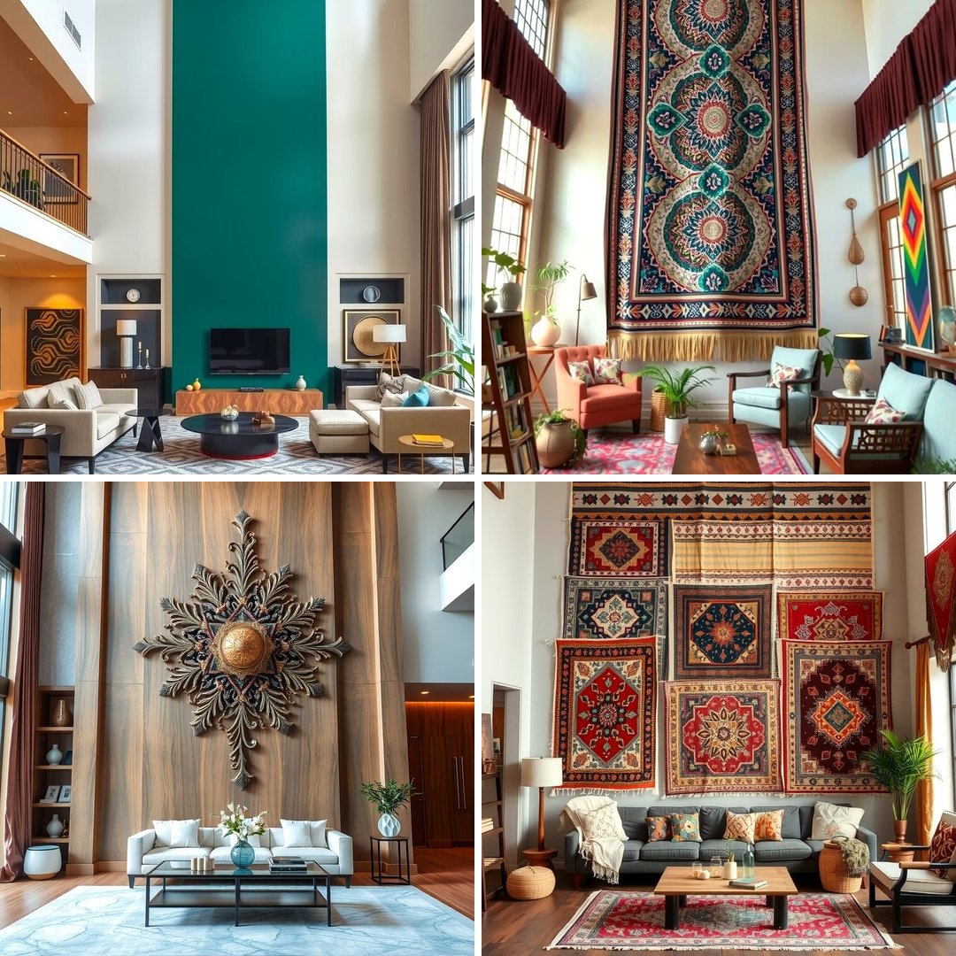 30 High Ceiling Wall Decor Ideas for Tall Interior Spaces