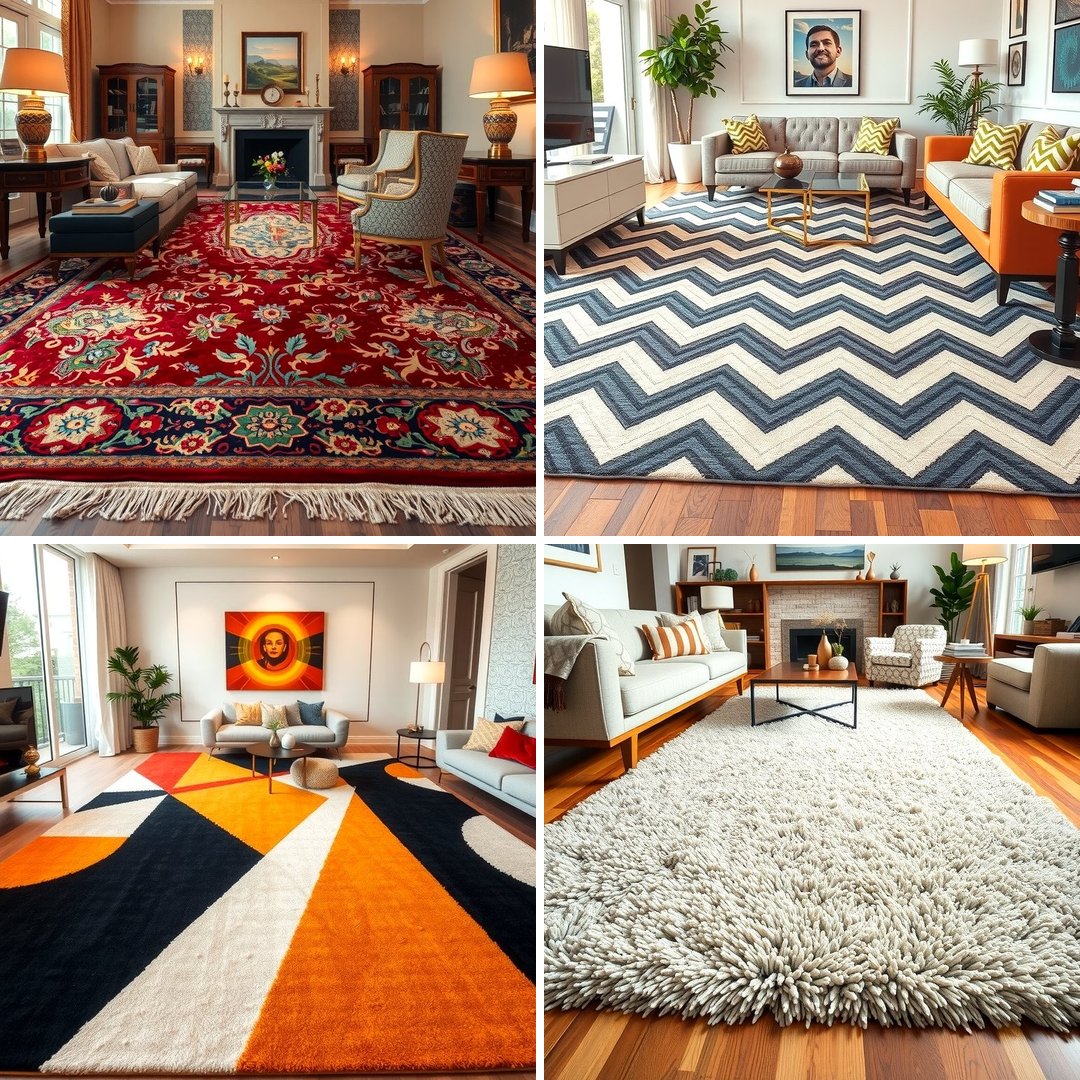 30 Living Room Rug Ideas to Define Your Space Stylishly