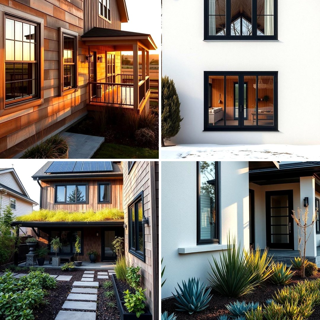 30 Modern House Designs With Black Windows Inspiration