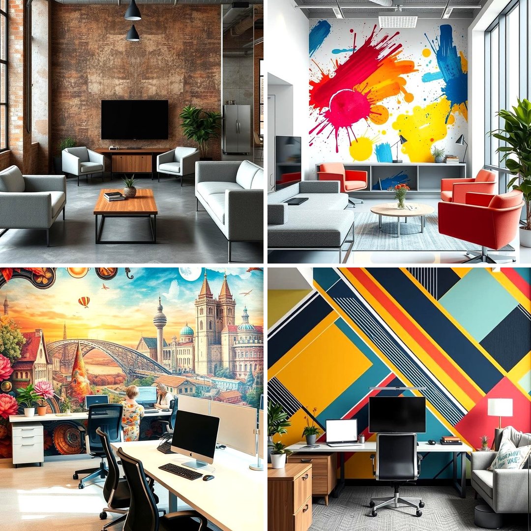 30 Office Wallpaper Ideas for a Productive Workspace