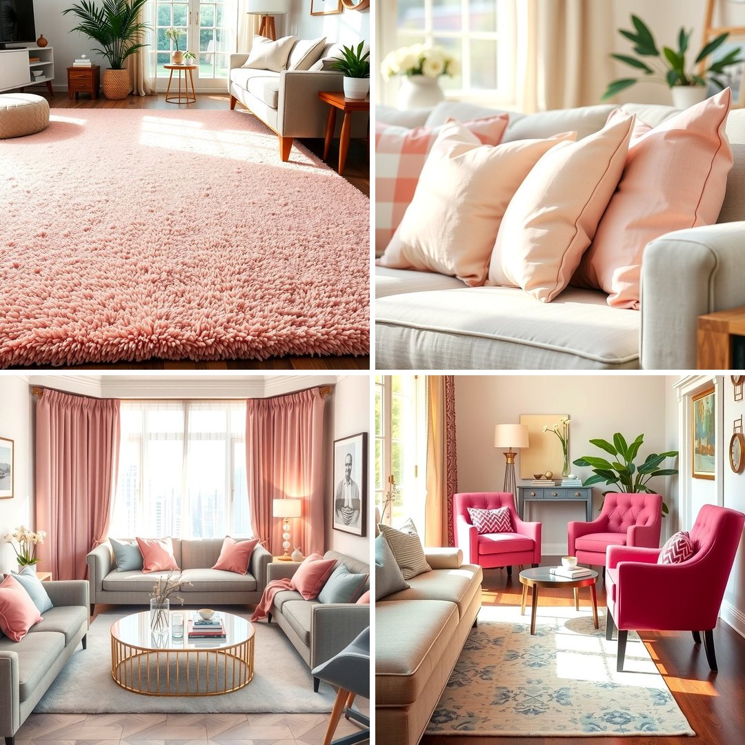 30 Pink Living Room Ideas for Soft and Inviting Spaces