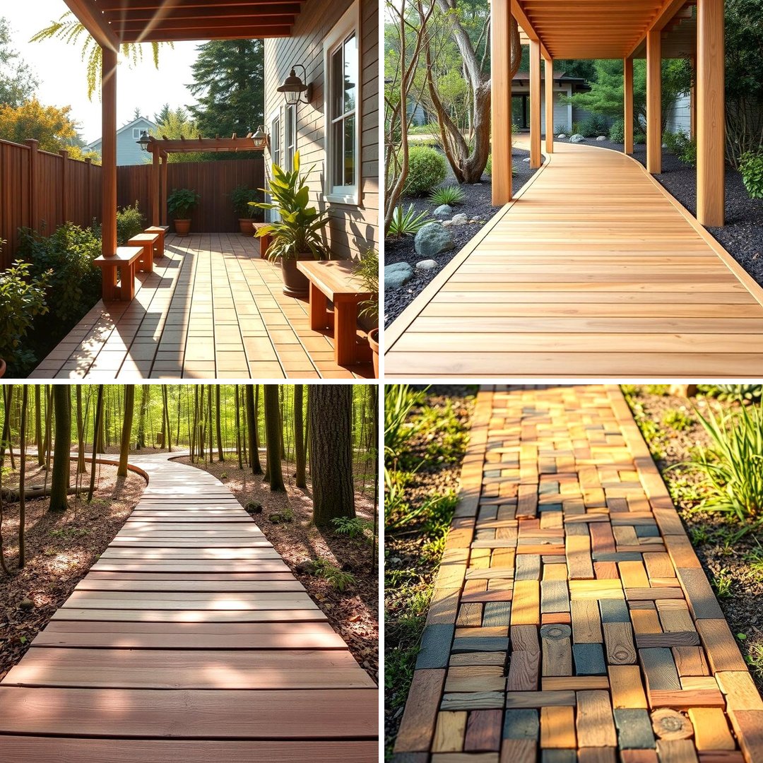30 Wooden Walkway Ideas for Gardens and Outdoor Paths
