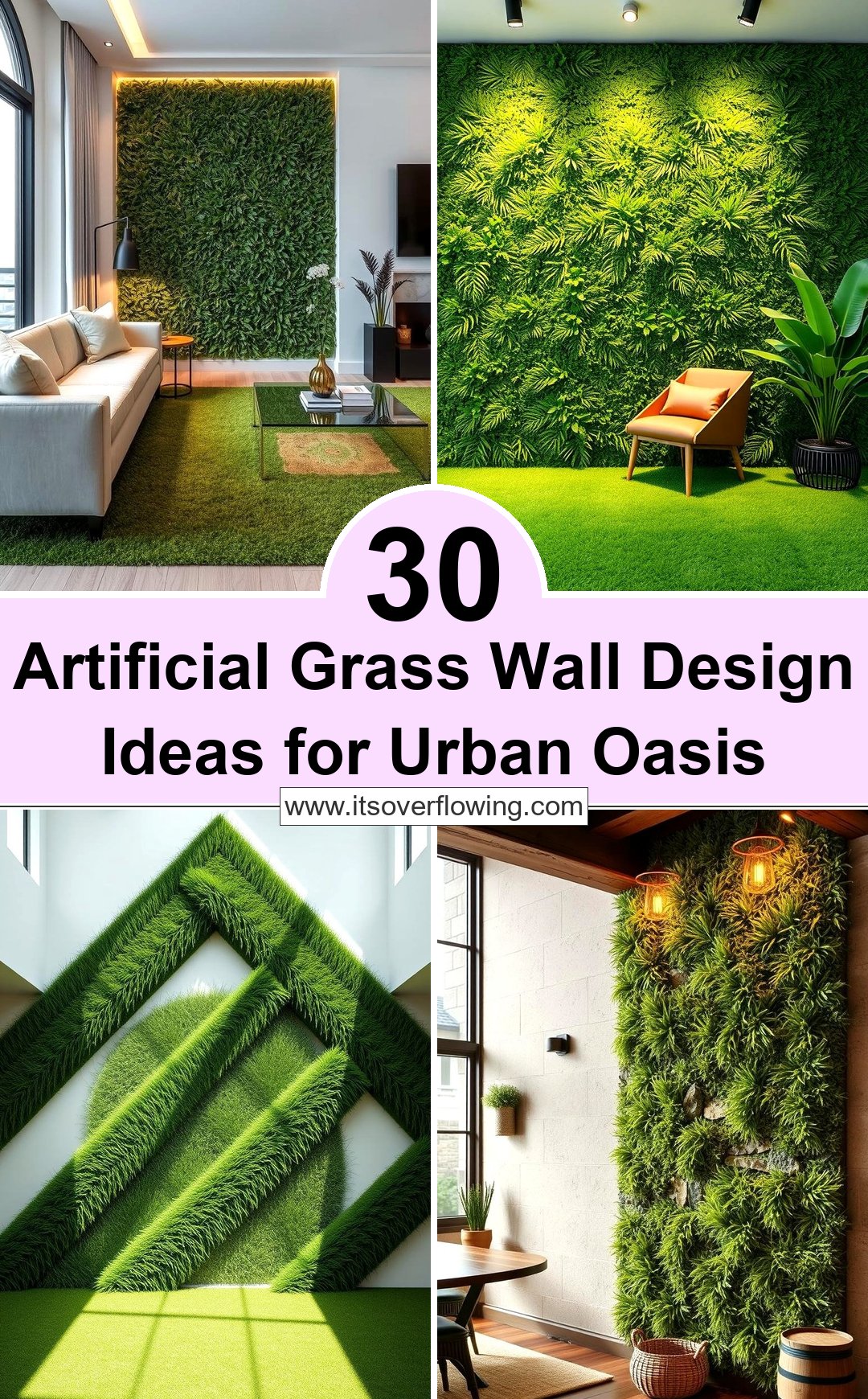 30 Artificial Grass Wall Design Ideas for Urban Oasis