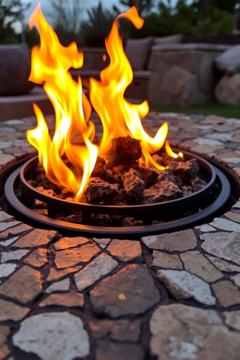 30 Elegant Stone Fire Pit Ideas for Backyard Entertaining