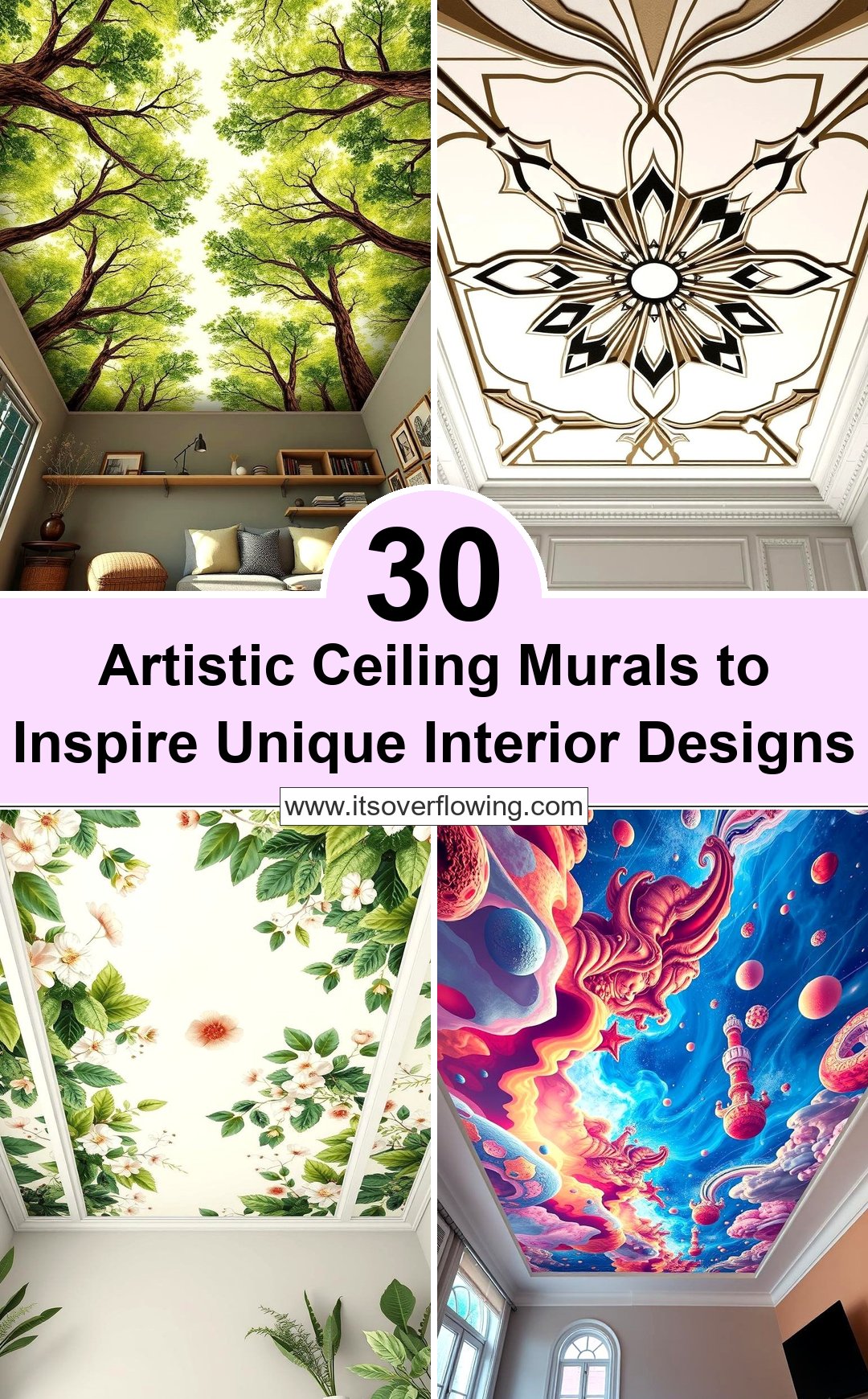 30 Artistic Ceiling Murals to Inspire Unique Interior Designs