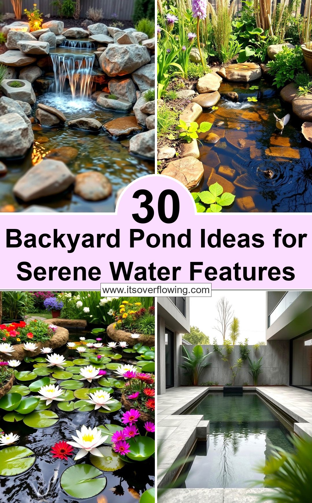 30 Backyard Pond Ideas for Serene Water Features