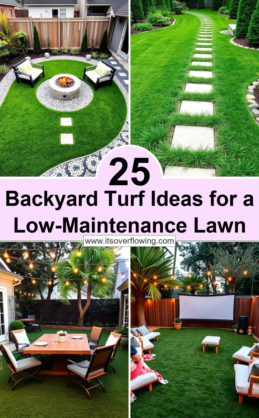25 Backyard Turf Ideas for a Low-Maintenance Lawn