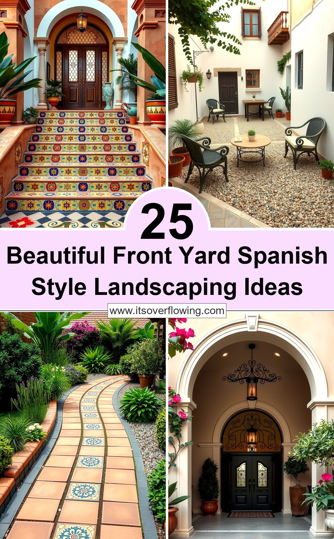 25 Beautiful Front Yard Spanish Style Landscaping Ideas