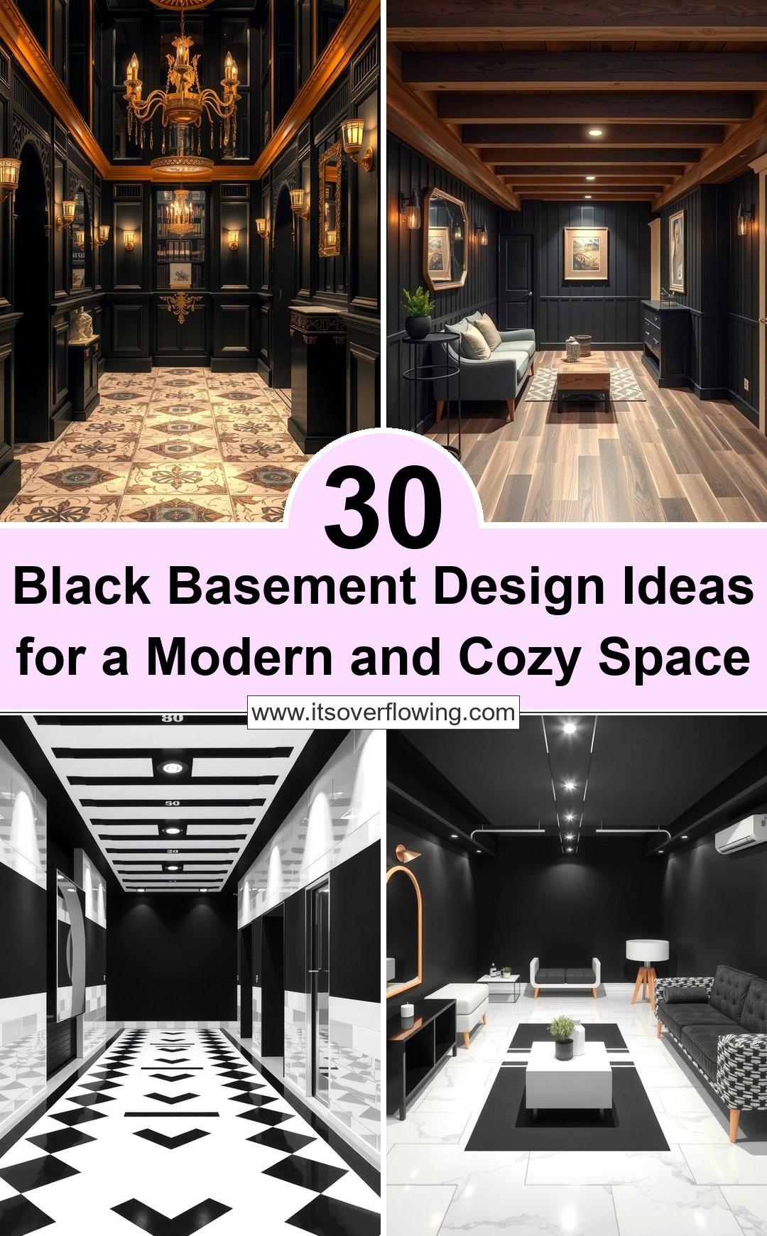 30 Black Basement Design Ideas for a Modern & Cozy Space