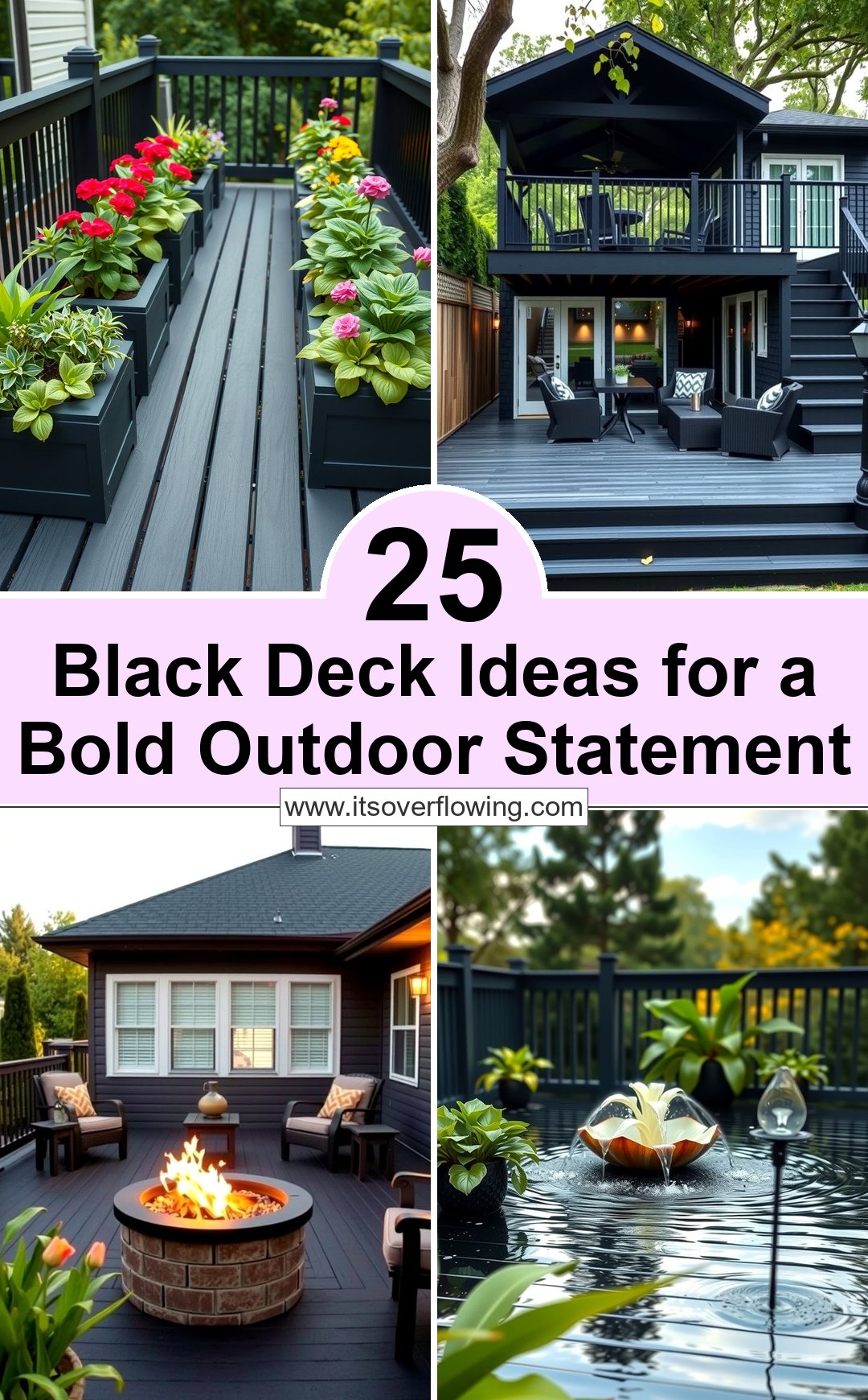25 Black Deck Ideas for a Bold Outdoor Statement