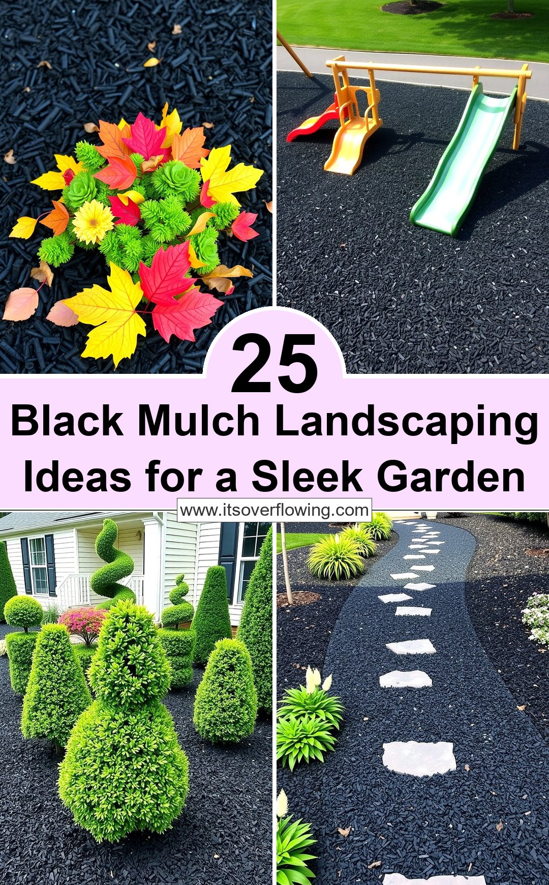 25 Black Mulch Landscaping Ideas for a Sleek Garden