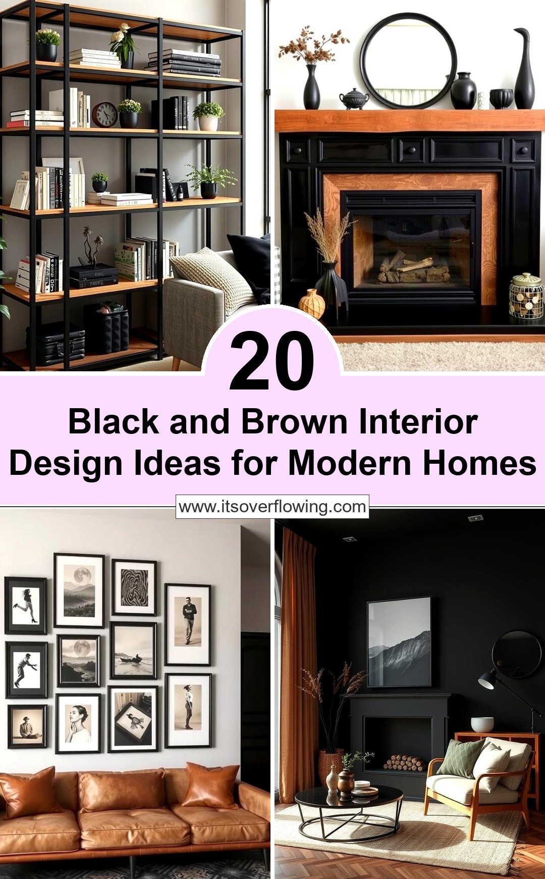 20 Black and Brown Interior Design Ideas for Modern Homes