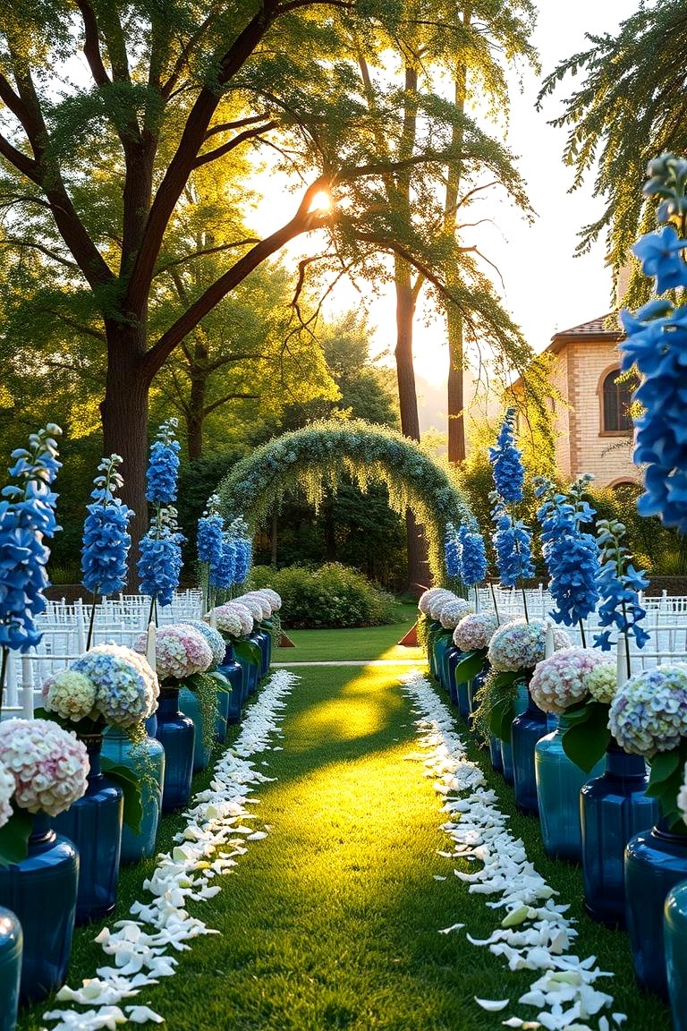 30 Blue Wedding Theme Ideas for Serene Celebrations