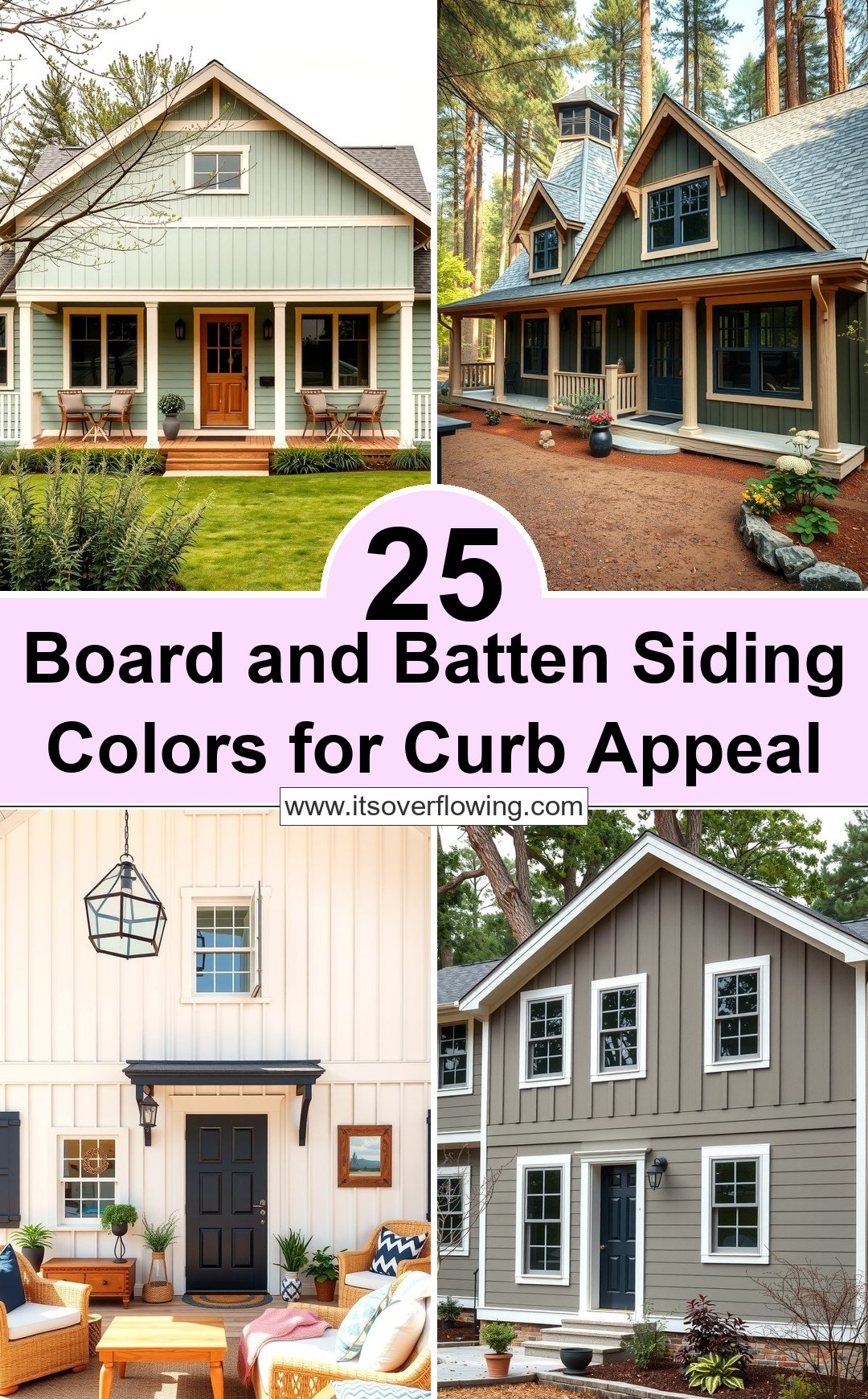25 Board and Batten Siding Colors for Curb Appeal