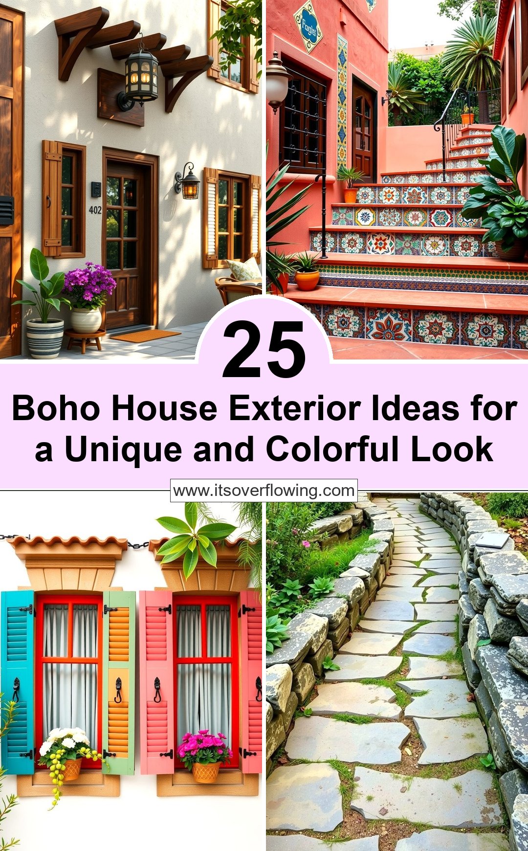 25 Boho House Exterior Ideas for a Unique and Colorful Look
