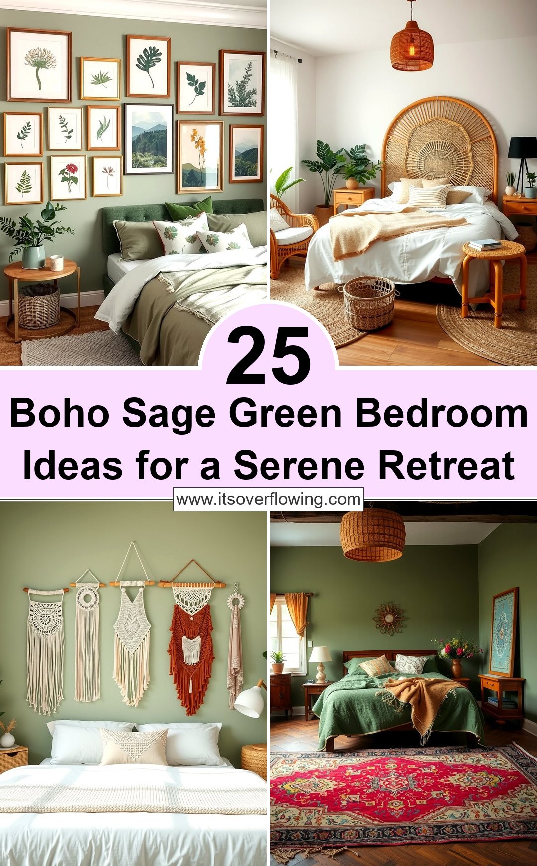 25 Boho Sage Green Bedroom Ideas for a Serene Retreat