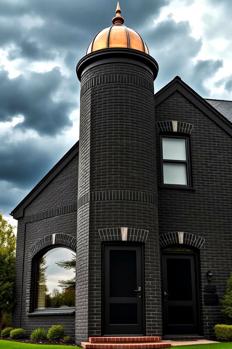 30 Black Brick House Exteriors for Bold Curb Appeal