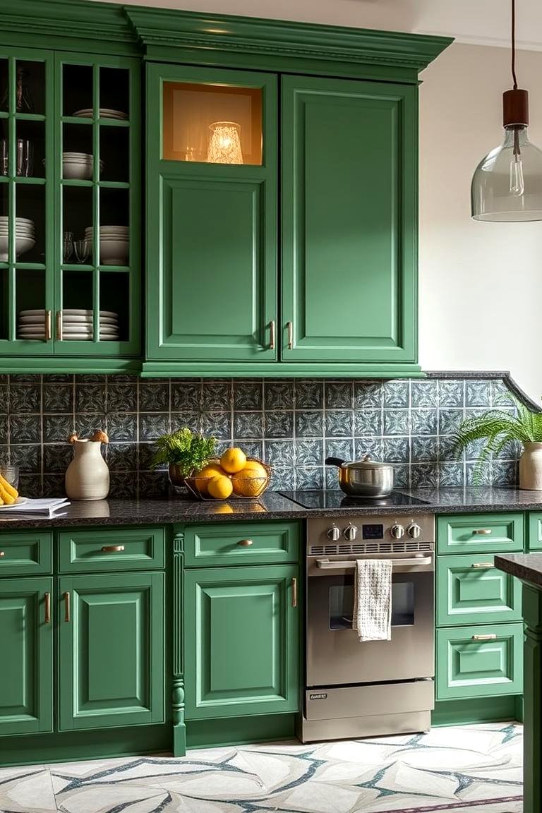 21 Green Kitchen Cabinet Ideas for a Vibrant Culinary Space