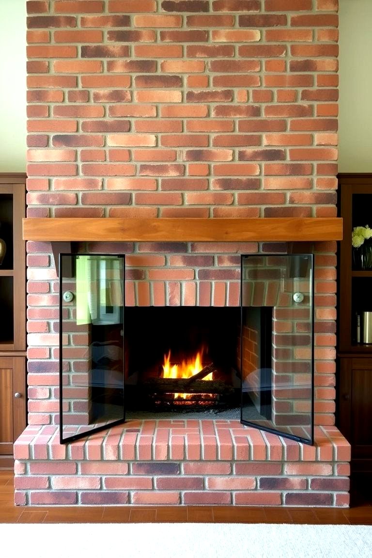 21 Rustic Brick Fireplace Ideas for Warm Living Rooms