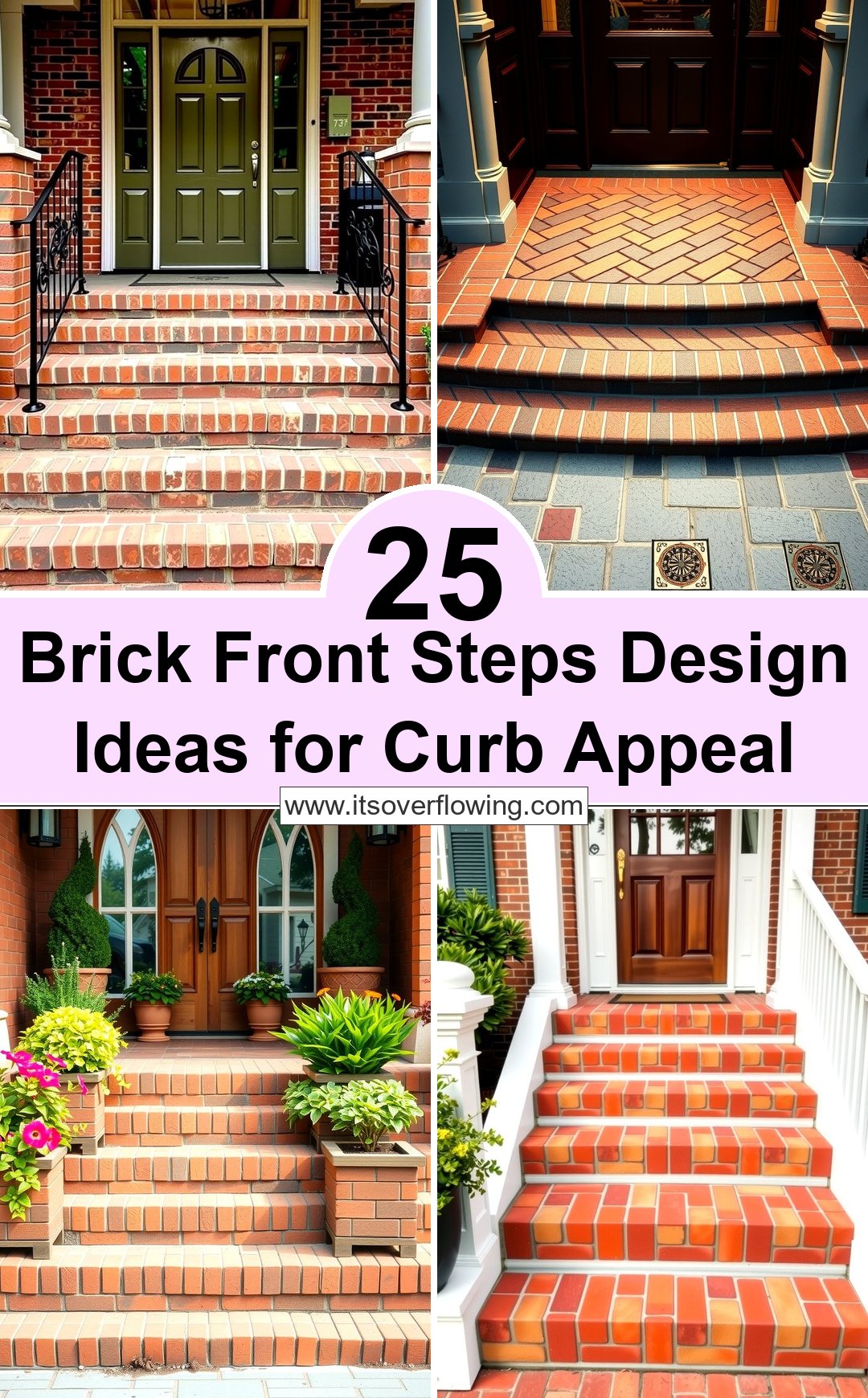 25 Brick Front Steps Design Ideas for Curb Appeal