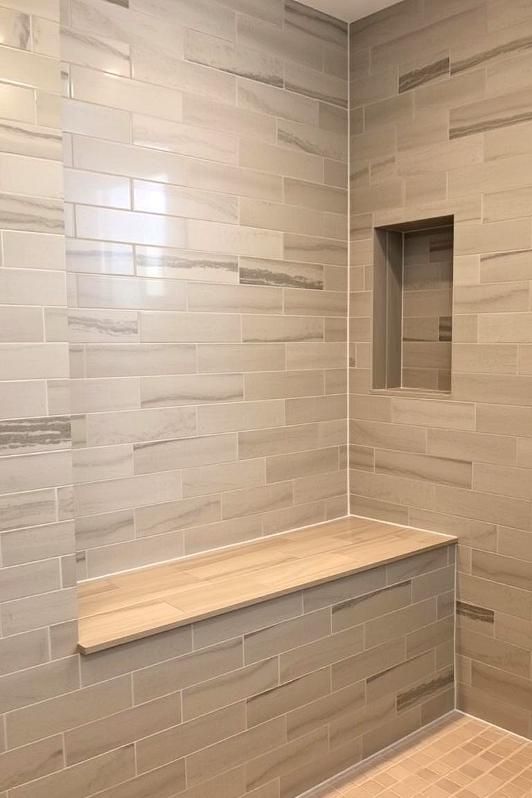 30 Shower Bench Ideas for Functional Bathroom Designs