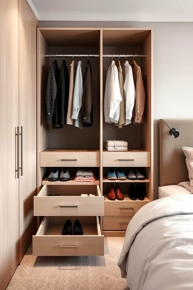 21 Space-Saving Built-In Wardrobe Ideas for Organized Homes