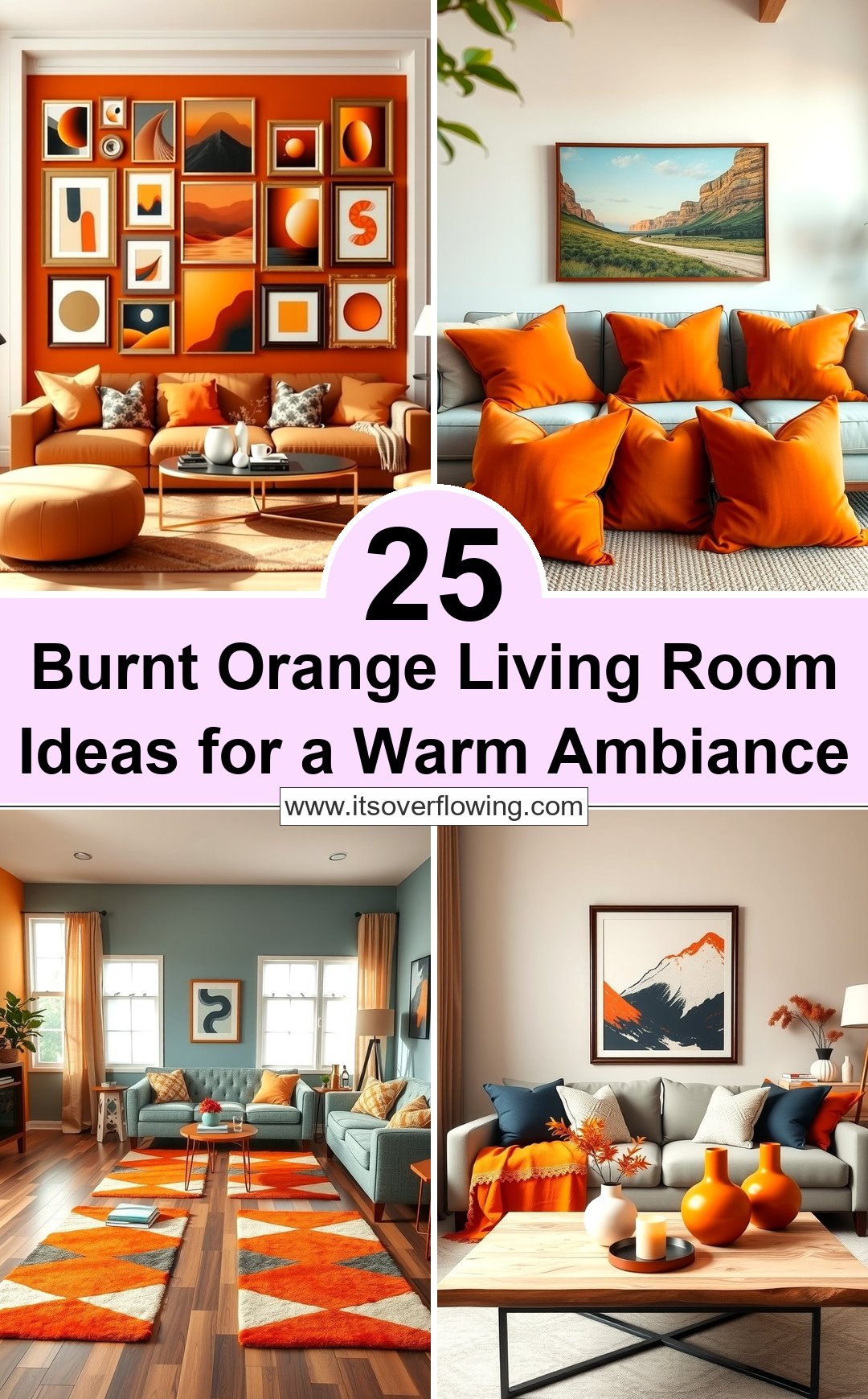 25 Burnt Orange Living Room Ideas for a Warm Ambiance