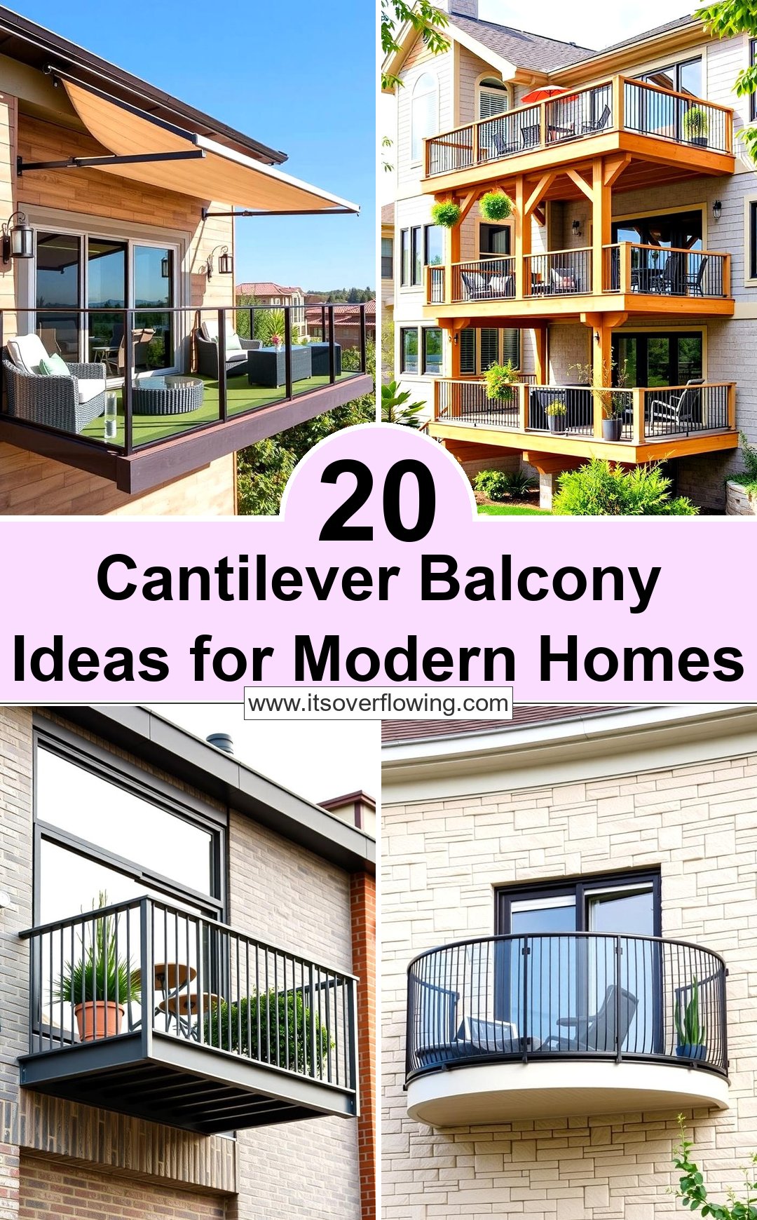 20 Cantilever Balcony Ideas for Modern Homes