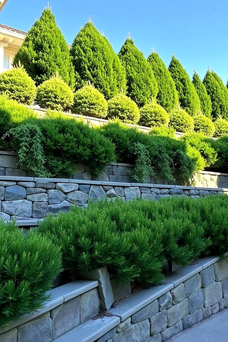 30 Front Yard Evergreen Landscaping Ideas for Year-Round Beauty