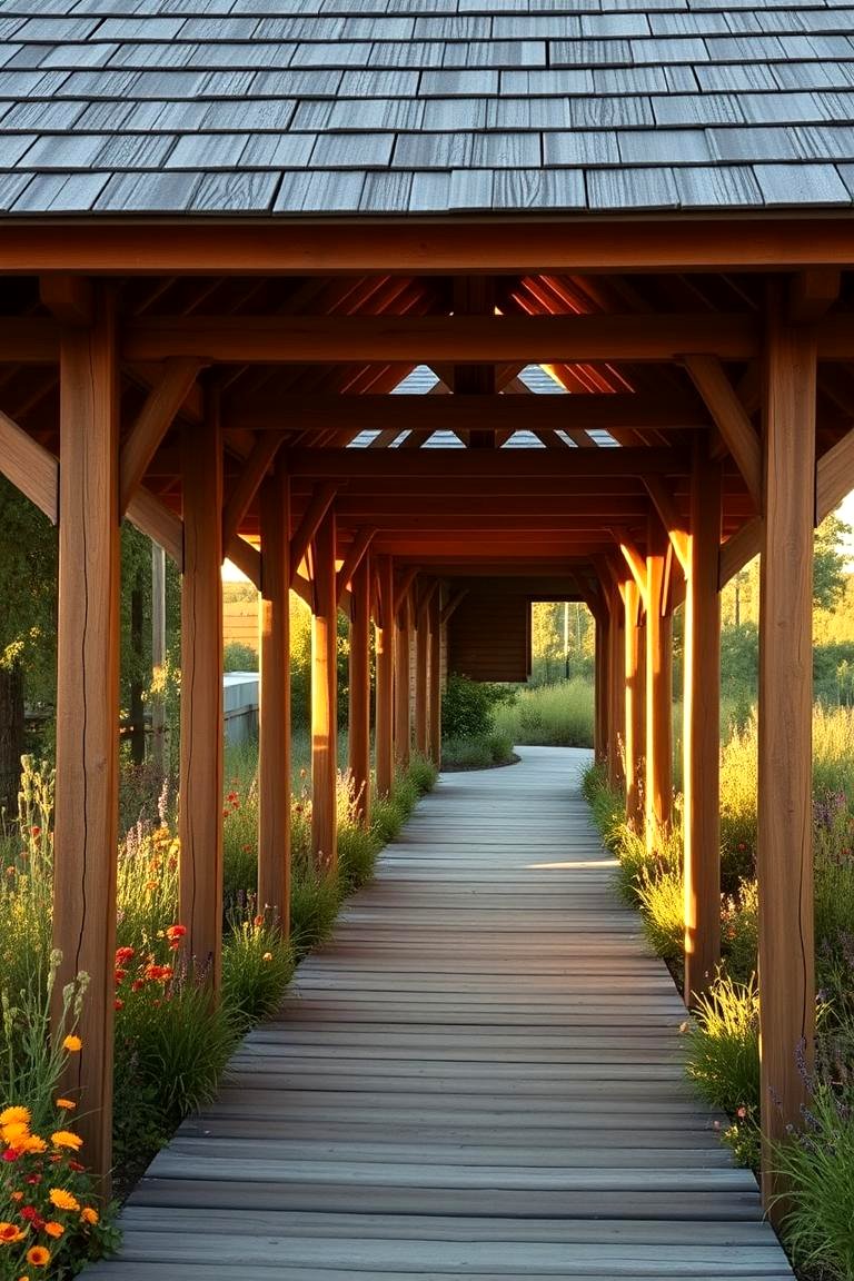 30 Covered Walkway Ideas for All-Weather Charm