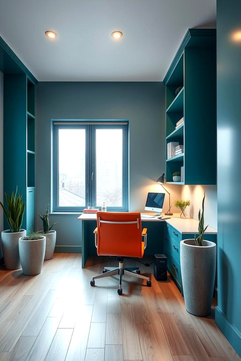 30 Teal & Orange Room Color Schemes for Vibrant Home Decor