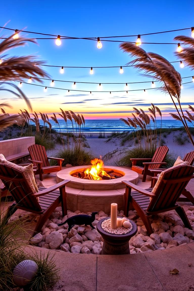30 Elegant Stone Fire Pit Ideas for Backyard Entertaining