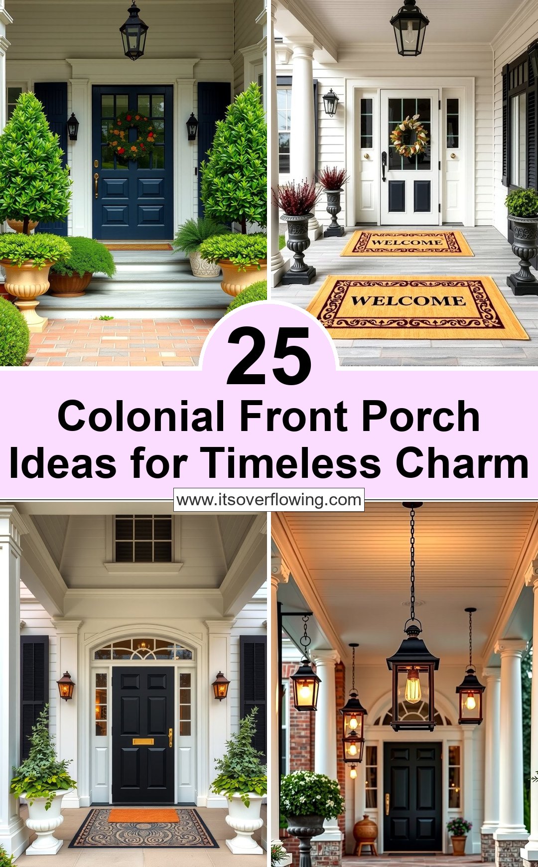 25 Colonial Front Porch Ideas for Timeless Charm